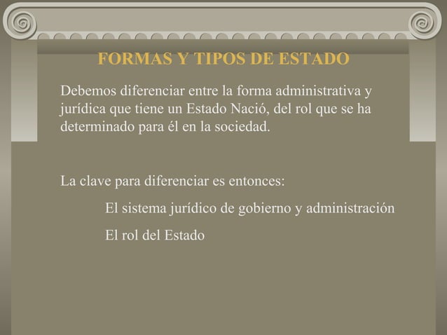 Tipos y formas de estado | PPT
