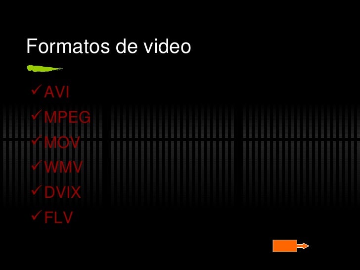 Formatos De Video