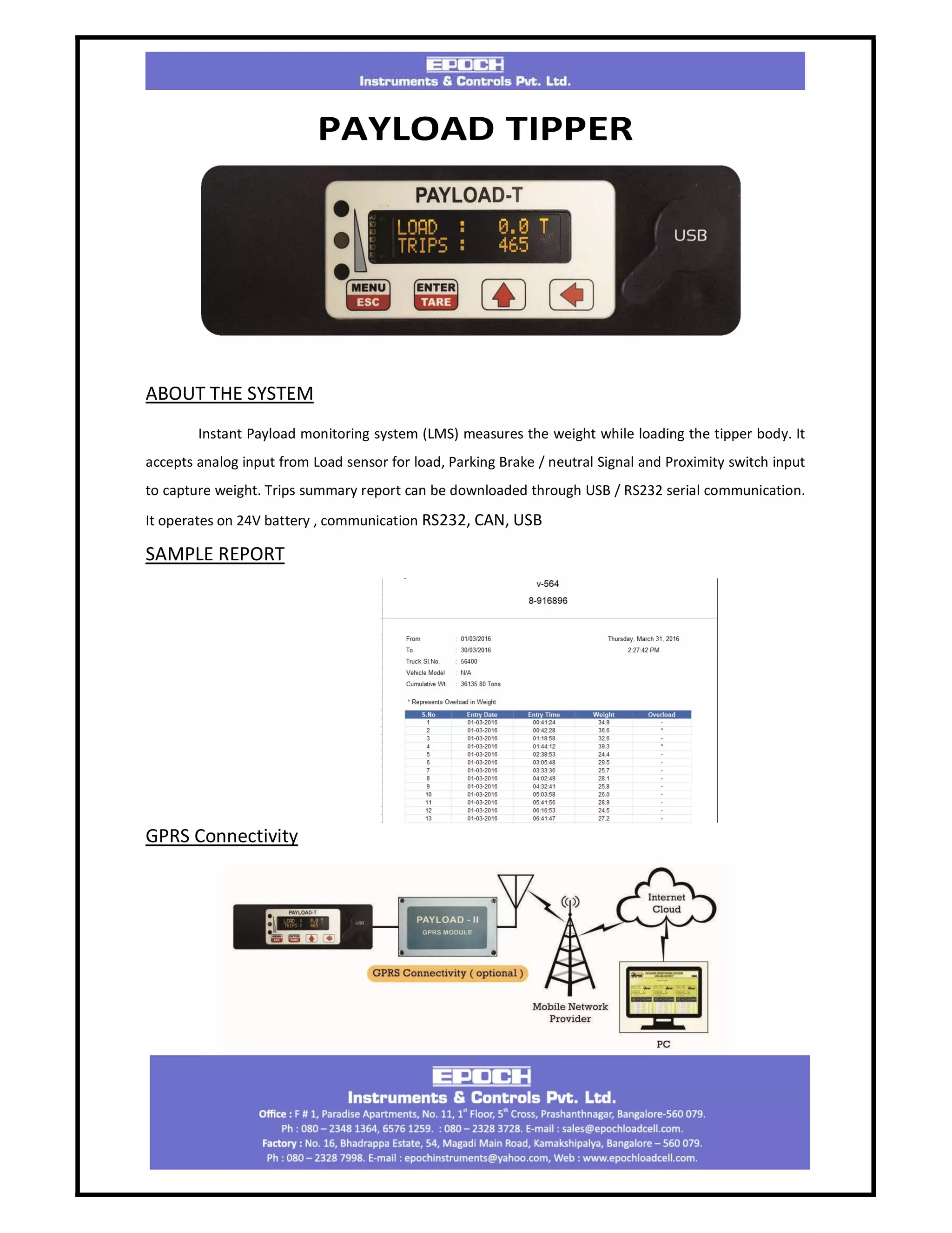load indicators for tippers | PDF