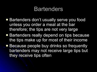 Tipping lecture. Western etiquette. | PPT