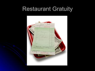 Tipping lecture. Western etiquette. | PPT