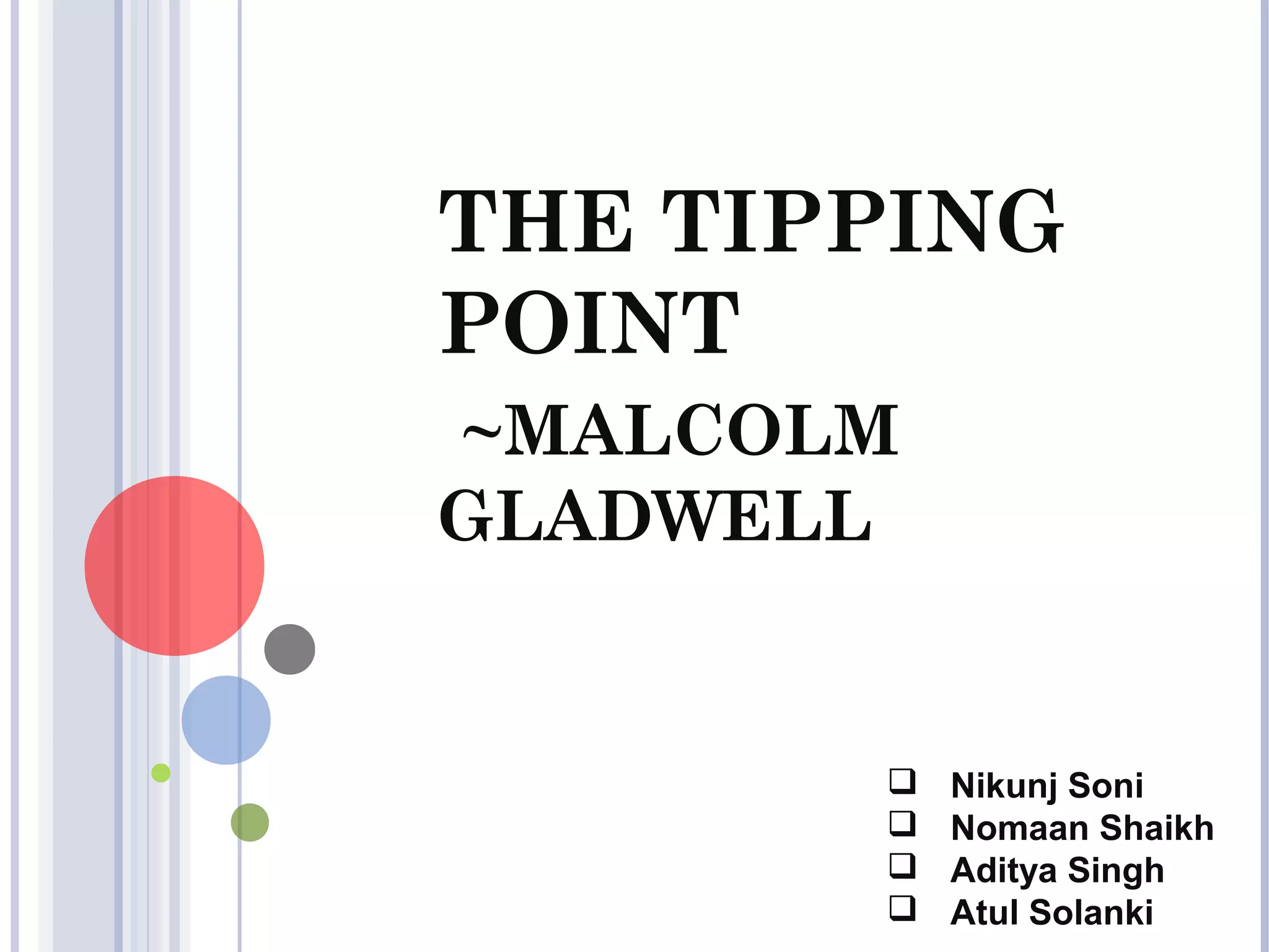 Tipping point presentation | PPT