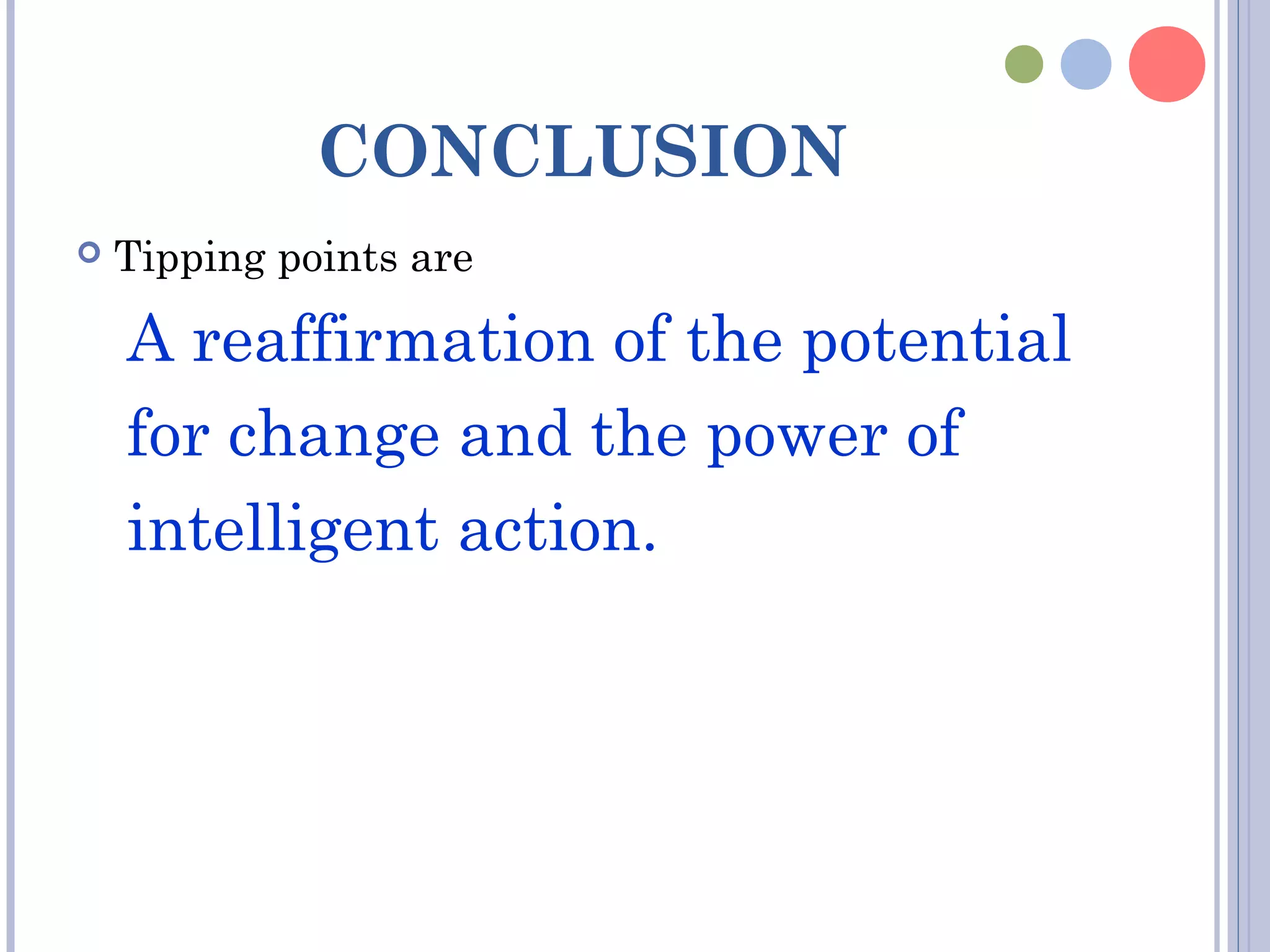 Tipping point presentation | PPT