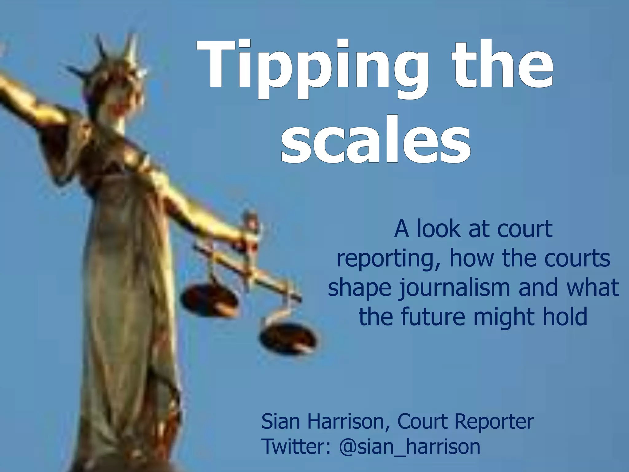 Tipping the scales - Sian Harrison | PPSX