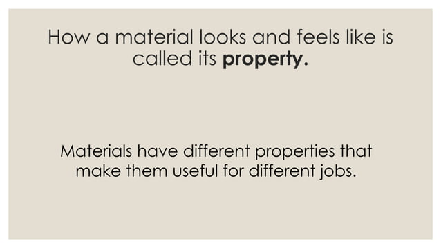 Types of materials | PPTX