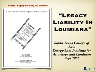 TIPRO: Legacy Lawsuit Update | KEY