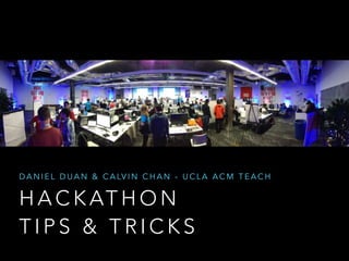 Hackathon Tips and Tricks | PDF