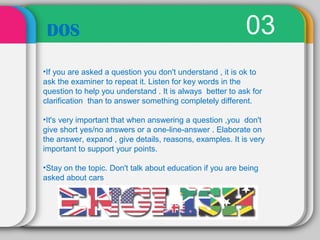 Tips to get better marks in the oral exam | PPT