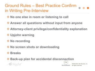 Tips, Templates and Best Practices for Conducting Investigations ...