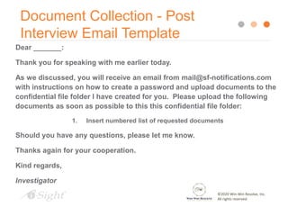 Tips, Templates and Best Practices for Conducting Investigations ...