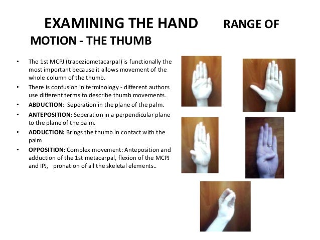 Tips on upper limb assessment