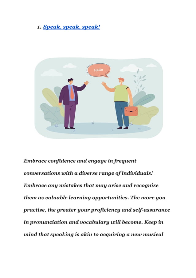 Tips and Tricks For English - Speaking? | PDF