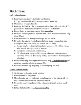 Tips and-tricks-with-catheterization | PDF