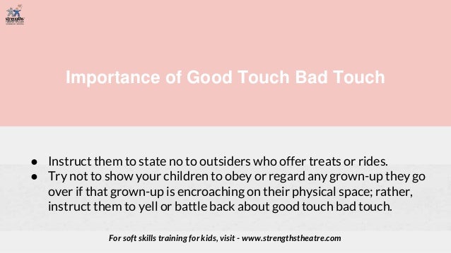 Tips for Teaching Kids About Good Touch Bad Touch