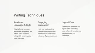 Tips for Writing the Best Coursework | PPT