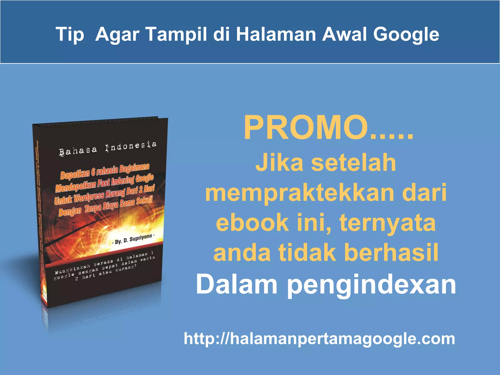 Tips halaman-awal-google atau halaman pertama google | PPT