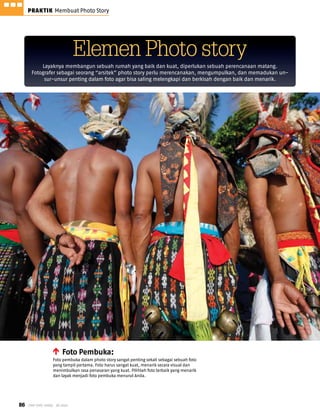 Tips dan cara membuat photo story | PDF