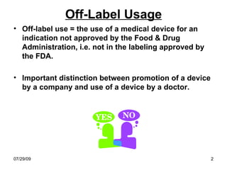 Tips to Avoid Off-label Promotion | PPT