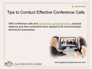 Tips to Conduct Effective Conference Calls | PPT