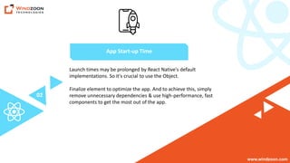10 Amazing Tips to Improve Your React Native App Performance | PDF