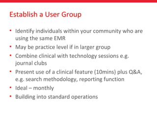 Tips, Tricks and Best Practices to Get Maximum Benefit from your EMR | PPT