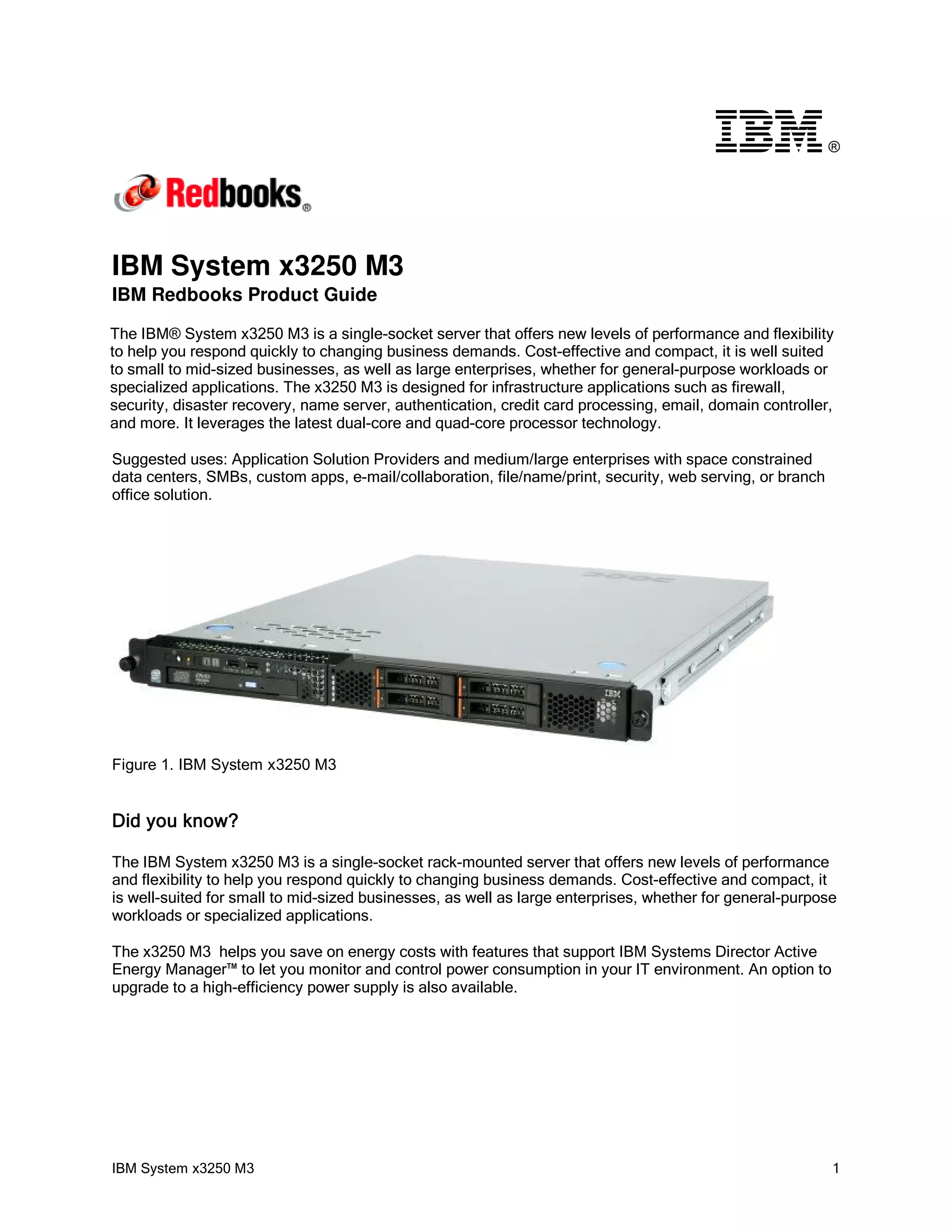 IBM System x3250 M3 | PDF