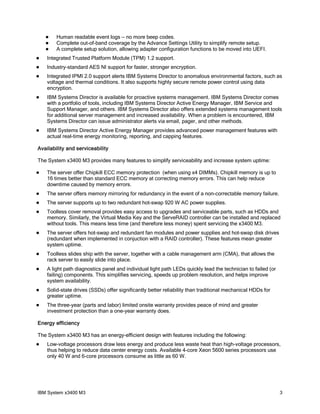 IBM System x3400 M3 | PDF