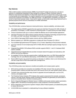 IBM Redbooks Product Guide: IBM System x3100 M4 | PDF