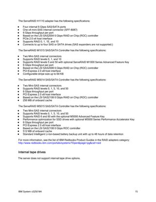 IBM Redbooks Product Guide: IBM System x3250 M4 | PDF