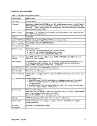 IBM Redbooks Product Guide: IBM System x3250 M4 | PDF