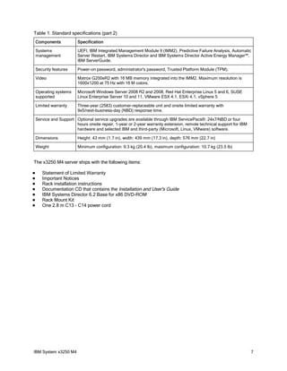 IBM Redbooks Product Guide: IBM System x3250 M4 | PDF