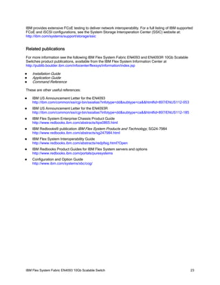 IBM Flex System Fabric EN4093 10Gb Scalable Switch | PDF | Computer Networking | Computing