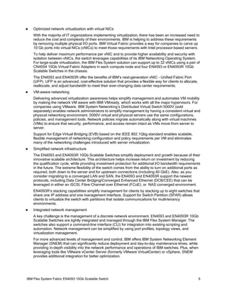 IBM Flex System Fabric EN4093 10Gb Scalable Switch | PDF | Computer Networking | Computing