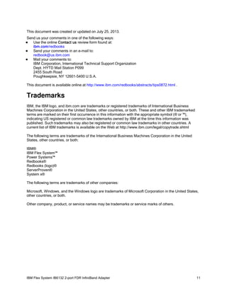 IBM Flex System IB6132 2-port FDR InfiniBand Adapter | PDF