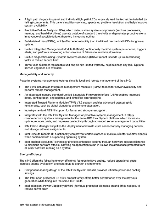 IBM Flex System x440 Compute Node | PDF