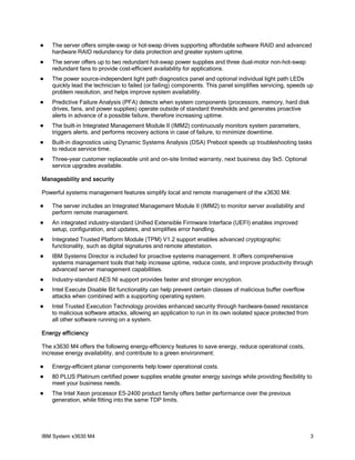 IBM Redbooks Product Guide: IBM System x3630 M4 | PDF | Operating ...