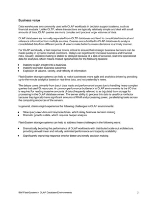 IBM FlashSystem in OLAP Database Environments | PDF | Cloud Computing | Internet