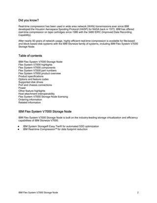 IBM Flex System V7000 Storage Node | PDF | Data Storage and Warehousing | Computing