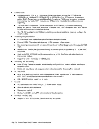 IBM Flex System Fabric SI4093 System Interconnect Module | PDF