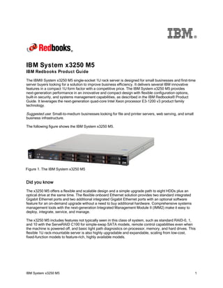 IBM System x3250 M5 | PDF
