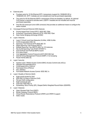 IBM Flex System EN4023 10Gb Scalable Switch | PDF
