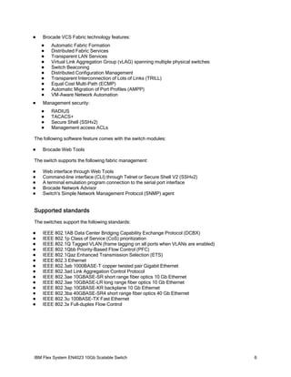 IBM Flex System EN4023 10Gb Scalable Switch | PDF