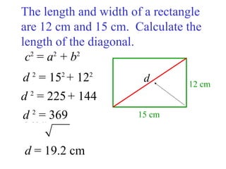 Pythagorean Theorem TIPS4RM | PPT