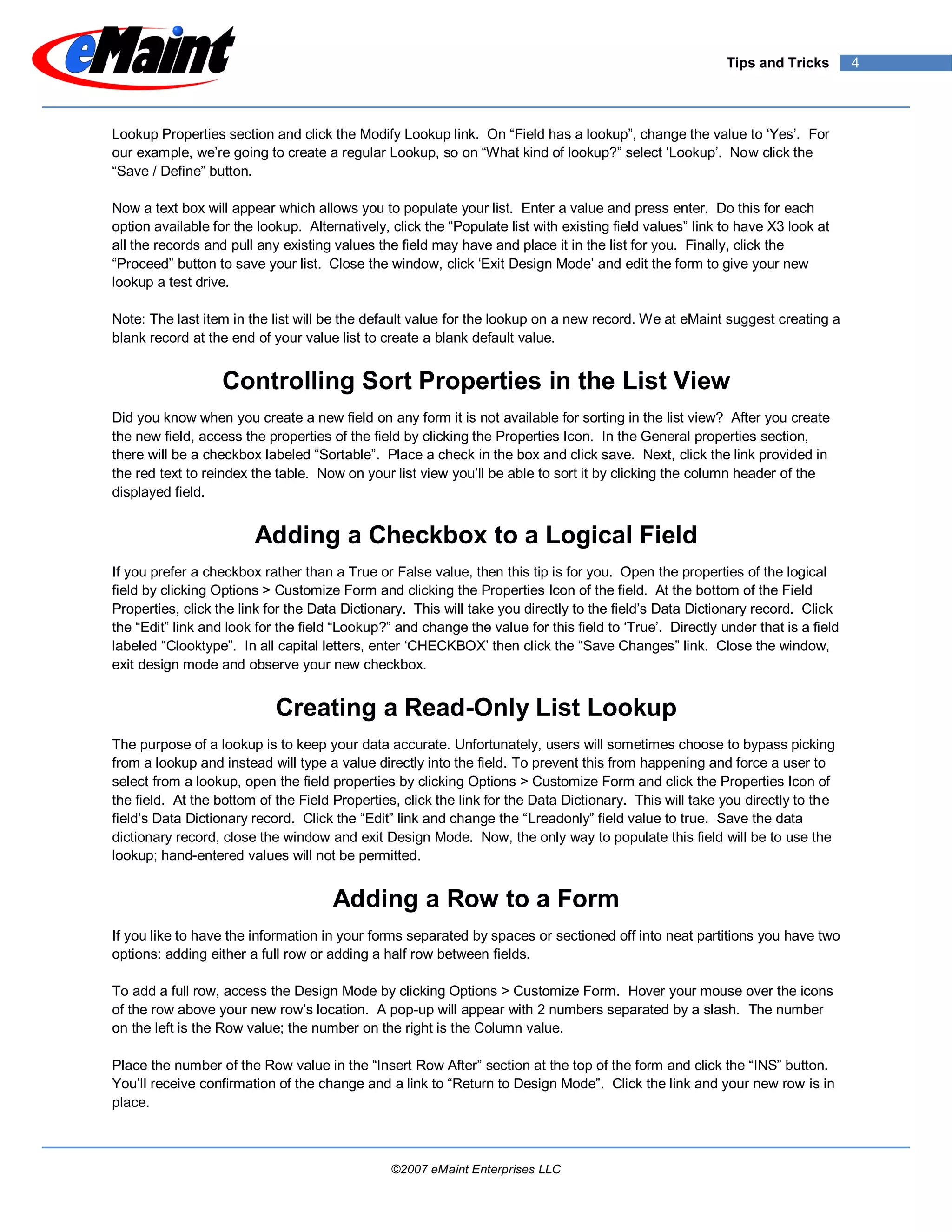 Tips and Tricks | PDF