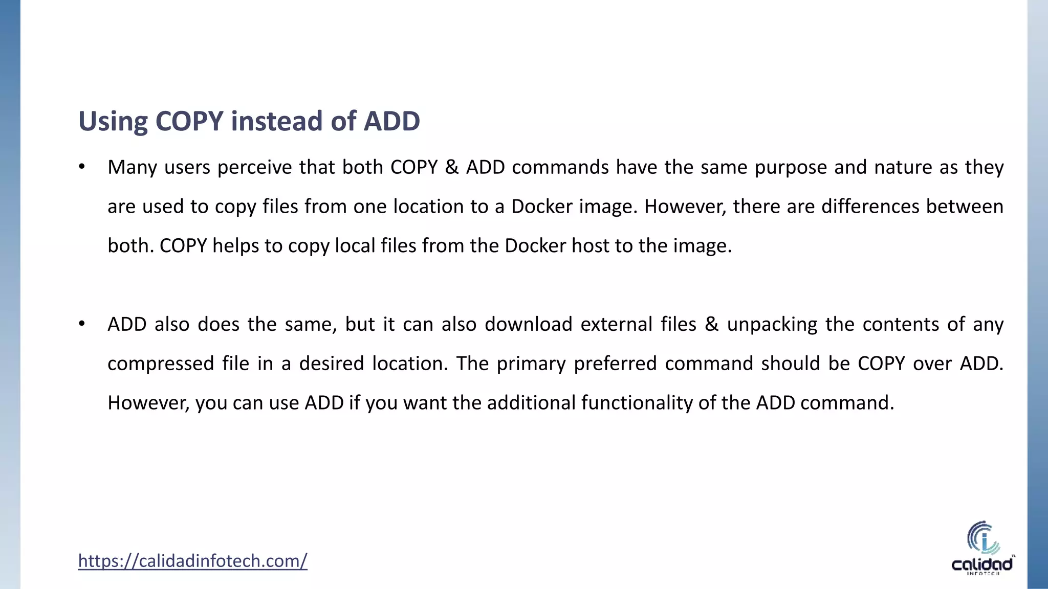 Tips and best practices for Docker | PPTX
