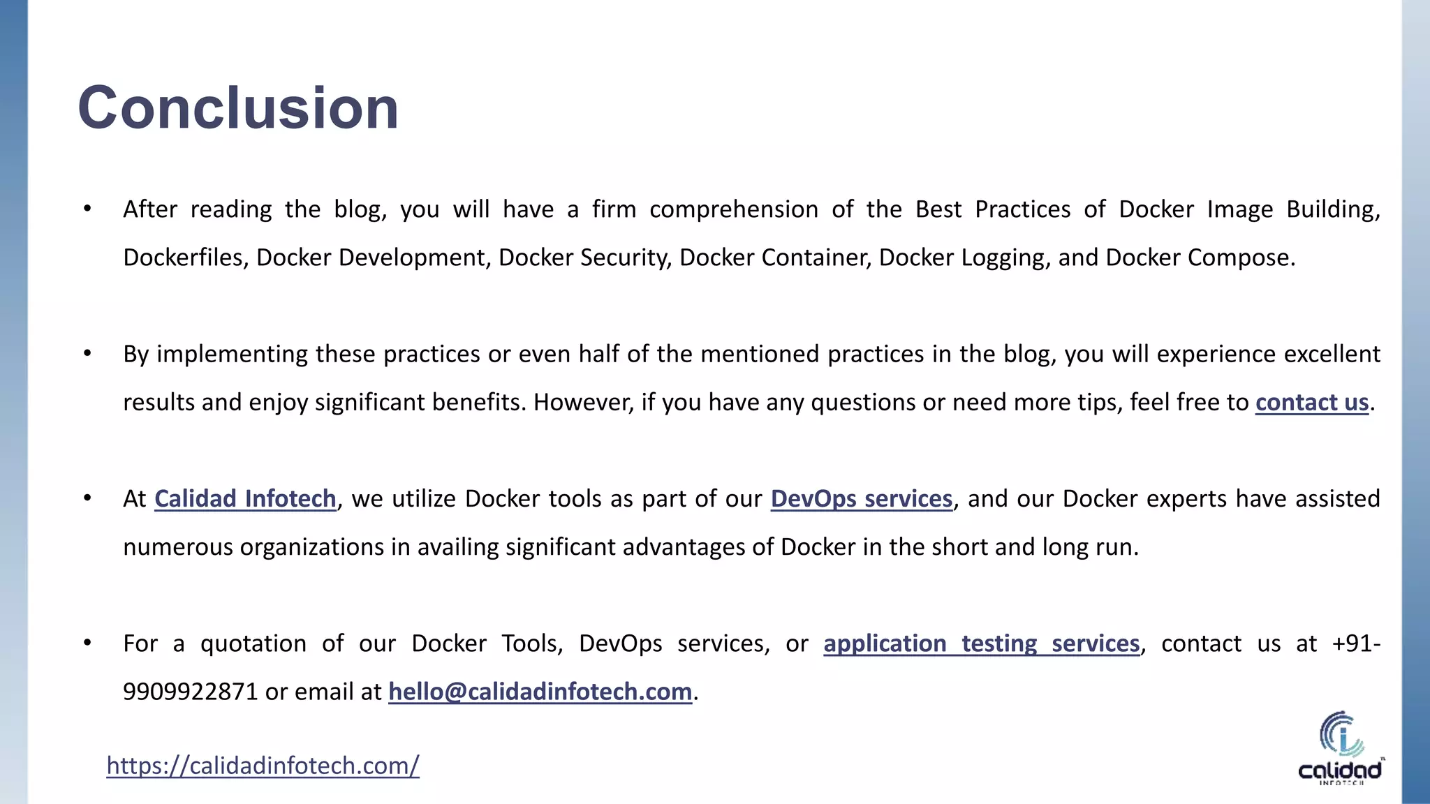 Tips And Best Practices For Docker Pptx Operating Systems
