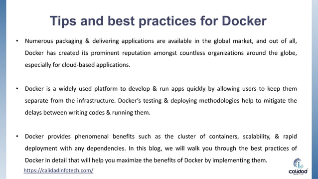 Tips and best practices for Docker | PPTX | Operating Systems ...