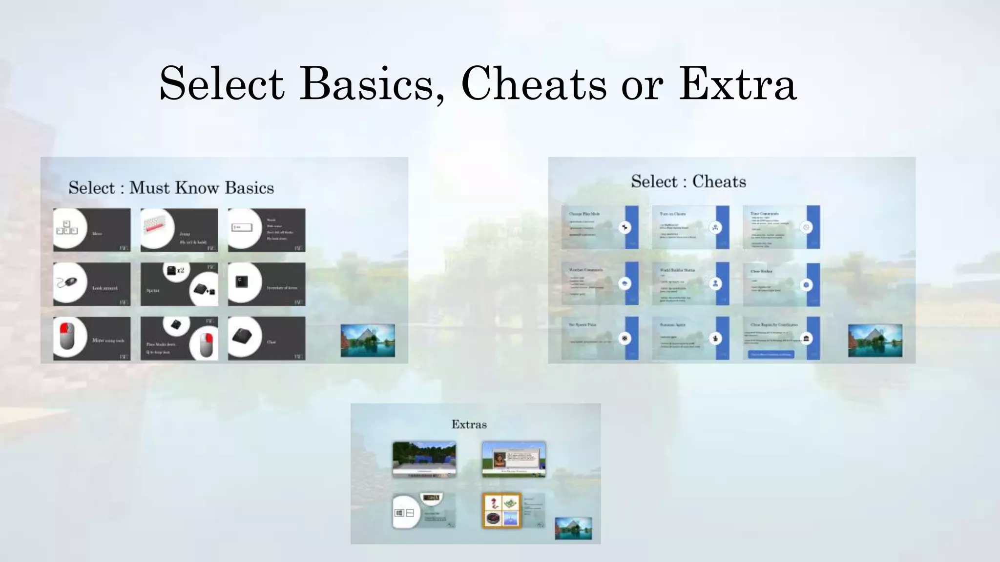 Tips and cheats Minecraft: Education Edition Desktop Version | PPSX