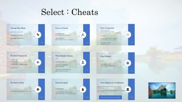 Tips and cheats Minecraft: Education Edition Desktop Version | PPSX
