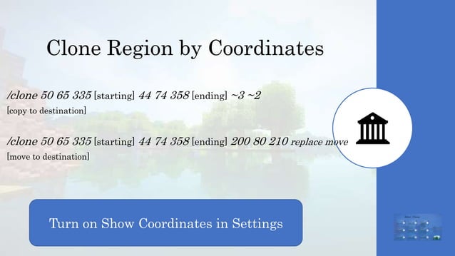 Tips and cheats Minecraft: Education Edition Desktop Version | PPSX